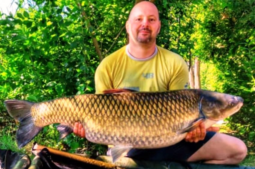 Tigrismogyóróval fogtak 25 kilós amurt az RSD-n