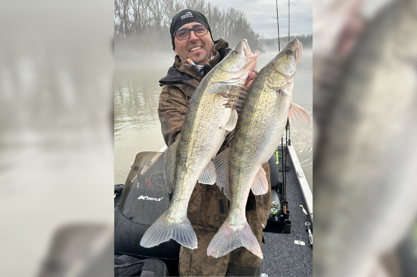 Dupla süllő tarkította a januári haldömpinget a Tisza-tavon – fotókkal